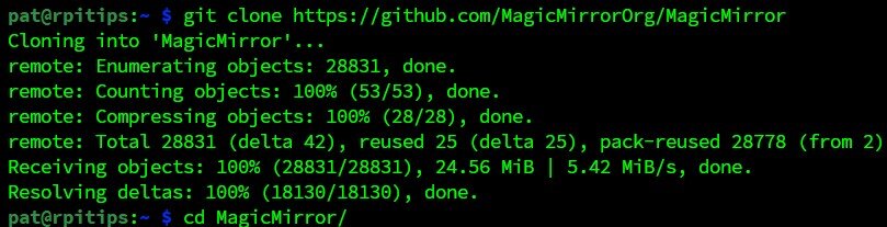 Magic Mirror sur Raspberry Pi : Guide d’Installation Complet ...