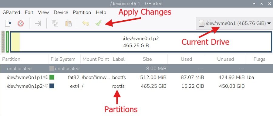 How to Install & Use GParted on Raspberry Pi (Partition Editor ...
