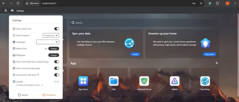 Getting Started With Casaos On Raspberry Pi Full Guide Raspberrytips
