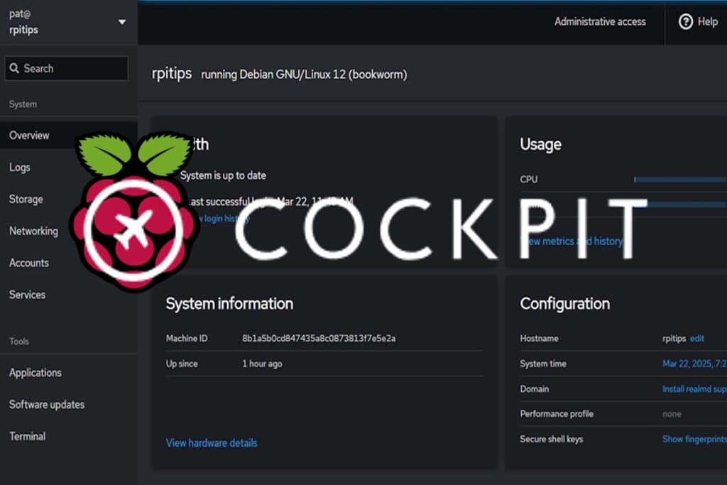 Cockpit On Raspberry Pi The Ultimate Monitoring Tool Raspberrytips
