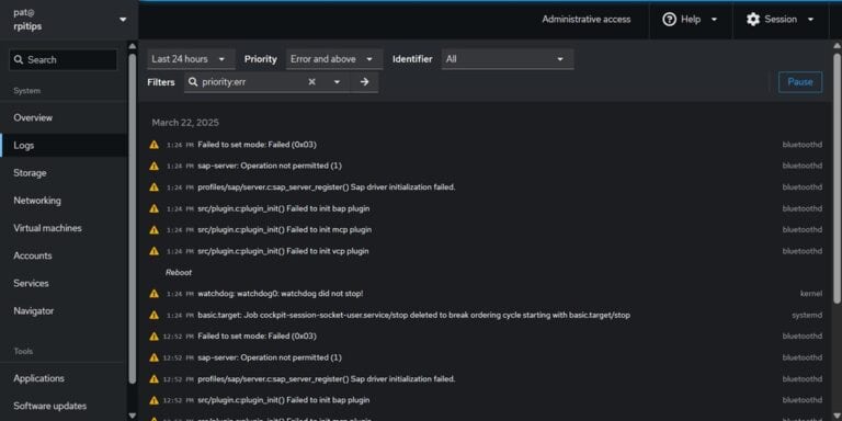 Cockpit On Raspberry Pi The Ultimate Monitoring Tool Raspberrytips 8892