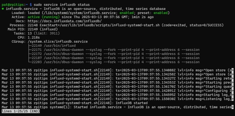 Getting Started With Influxdb On Raspberry Pi Raspberrytips