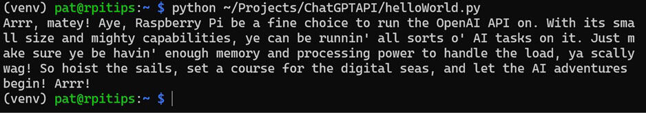 Python Use The Chatgpt Api For Any Raspberry Pi Project Raspberrytips